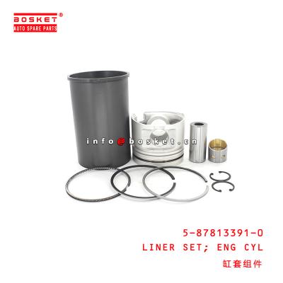 China 5-87813391-0 Engine Cylinder Liner Set 5878133910 for ISUZU NQR66 4HF1 for sale