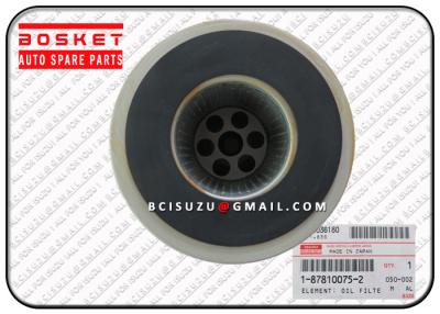 China 1-87810075-3 el caucho/el papel de Isuzu filtra el elemento filtrante de aceite de Fsr11 6BG1 1878100753 en venta
