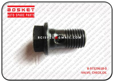China 8-97329618-0 Isuzu FVR Parts Fsr11 6BD1 Iron Oil Check Valve 8973296180 for sale
