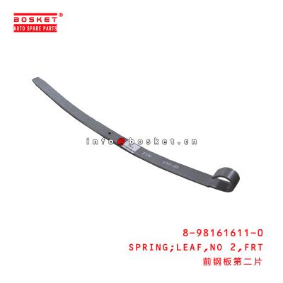 China 8-98161611-0 Front No.2 Leaf Spring 8981616110 For ISUZU CYZ 6WG1 for sale