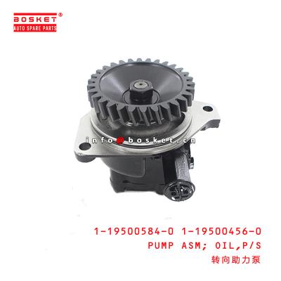 China 1-19500584-0 1-19500456-0 Power Steering Oil Pump Assembly 1195005840 1195004560 For ISUZU FSR32 6HH1 for sale