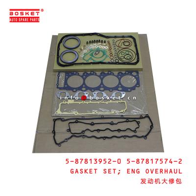 China 5-87813952-0 5-87817574-2 Engine Overhaul Gasket Set 5878139520 5878175742  For ISUZU NKR 4HG1-N for sale