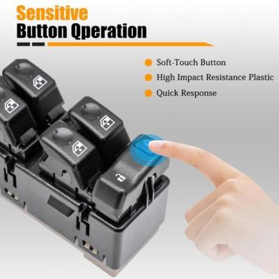 Cina 2003-2007 HM H2 Front Driver Side Master Mirror Control Switch Module Metallo di plastica in vendita