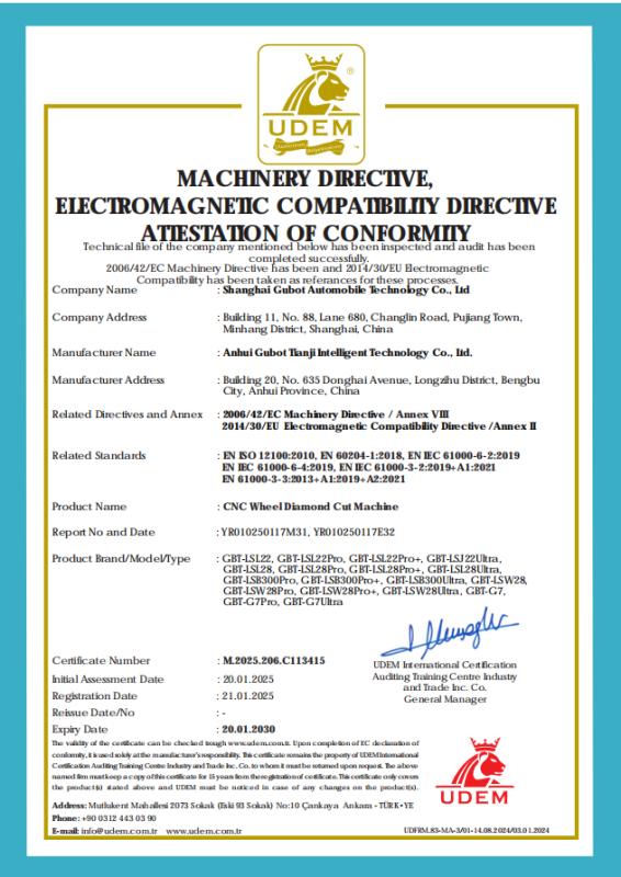 CE - Shanghai Gubot Automobile Technology Co., Ltd