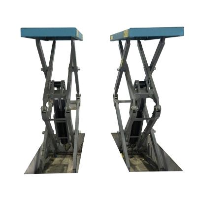 China 3 Ton Car Lift Mobile Compact Portable Car Scissor Lift Table ISO9001 1850mm for sale