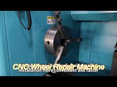 professional cnc wheel repair machine with 15 inches max wheel diameter 10t working pressure