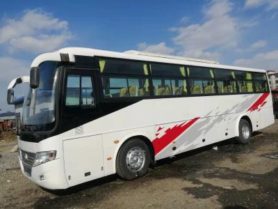 中国 2つのドアのYutongの前部エンジンのバスによって残されるステアリング コーチ モデルZk6112d 53seats 販売のため
