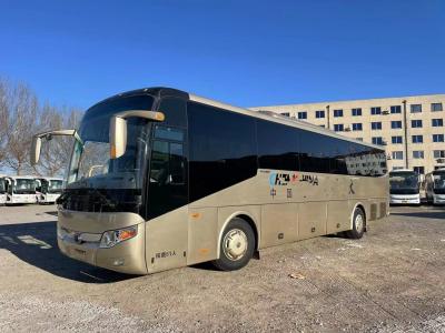 China De gebruikte Luxe vervoert 51seats-van de de Handaandrijving van Bustwo doors left van het Merkweichai van Yutong de Achtermotor per bus Te koop