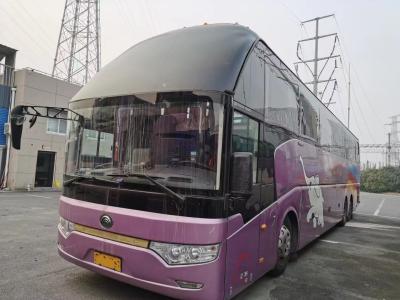 中国 使用されたディーゼル コーチのYutong Zk6147の倍の車軸61seatsはWeichaiステアリング エンジンを去った 販売のため