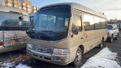China Used Toyota Bus 23 Seats Front Engine Used Coaster Sealing Window Manual Transmission for sale