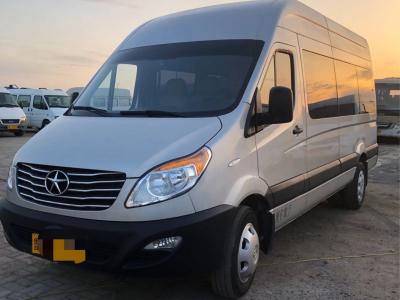 Cina Used Minibus Dealers 17 Seats Front Engine Manual Transmission Used JAC SUNRAY Minibus in vendita