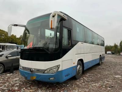 China Used Luxury Coaches 51 Seats Wechai Engine 270hp Double Doors Manual Transmission 2nd Hand Young Tong ZK6119 for sale