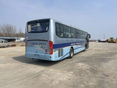 China 2nd Hand Bus 2016 Year Used Kinglong Bus XMQ6120 Light Blue Color 48 Seats Yuchai Engine 12 Meters for sale