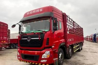 China Used Cargo Trucks 17.8t Rated Load High Roof 420hp 8×4 Drive Mode 12 Tires FAST Gearbox Dongfeng Lorry Truck for sale