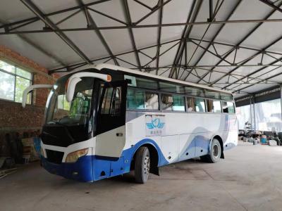 China Gebruikte Pendelbus Front Engine 41 Zetels die van de het Bladlente van de VensterAirconditioner Minibus ZK6892D glijden van Yutong de 2de Te koop