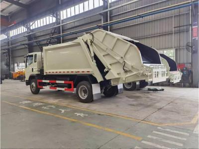 China Truck Trader Commercial Vehicles 8m³ Loading 4×2 Drive Mode HOWO Compressed Garbage Truck 7.5 Meters Long for sale