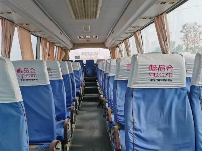 China Used Bus Coach Double Passenger Door 45 Seats Air Conditioner Leaf Spring Rare Engine Golden Dragon Bus XML6103 for sale