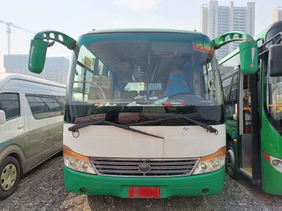China Used Shuttle Bus 29 Seats Front Engine ZK6752D Model Sliding Window Leaf Spring for sale