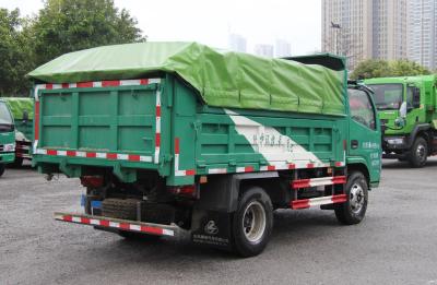 China Tipper Used Truck 4*2 Dongfeng Small Dump Truck Green Color Single Row Cabin Manual for sale
