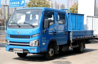 China Cargo Trucks In Ghana Light SAIC Truck 2 Rows Seats Flat Bed Box 2300cc Engine Displacement for sale