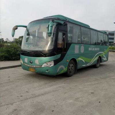 China ZK6938H9 Blauwe gebruikte Yutong bussen 39 zitplaatsen gebruikte reisbus 2010 JAR Grote prestaties Te koop