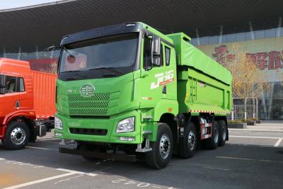 China Qingdao Jiefang Dump Truck JH6 Heavy Truck Diesel 400HP Half-Row Seat 8X4 5.8m Rear Flip Dump Container for sale