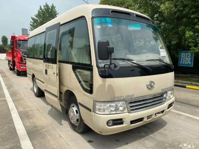 중국 Diesel 19 Seat 2016 Year Kinglong 85kw 중고 코치 버스 코스터 판매용