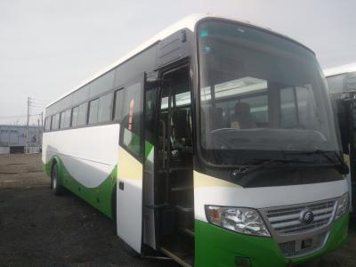 China Van de de Buszk6112d dieselmotor LHD van 55 Zetels 2013 het Jaar Gebruikte Yutong ongeval van de Bestuurderssteering no Te koop