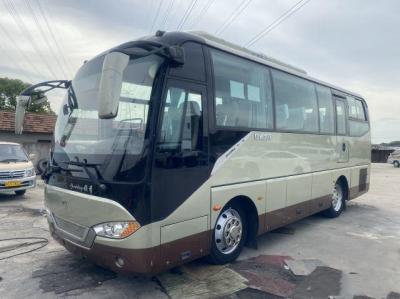 China Used Tour Bus Zhongtong Brand 35seats Airbag Chassis Yuchai Rear Engine New Seats Big Capacity Bus 2+2layout for sale