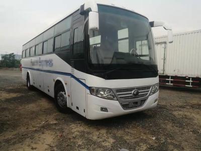 China 54 van de de Motorrhd Bestuurder van de zetels 2014 de Jaar Gebruikte Bus Voorbus ZK6112D van Steering Used Yutong Geen Ongeval Te koop