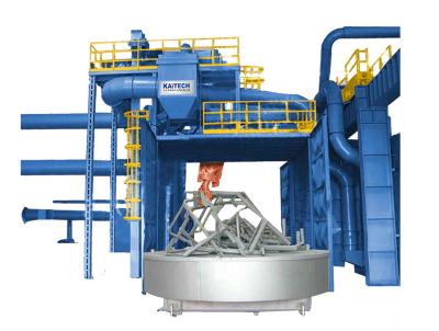 China Turntable Type Shot Blasting Machine for sale
