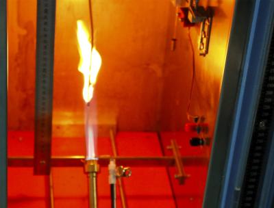 China IEC60332-1-2 Stainless Steel Test Chamber For Vertical Burning Of Single Insulated Wires Or Cables for sale