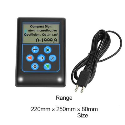 China Compact Sign Retroreflectometer Measure Retroreflective Coefficient Cd .lx-1 .m-2 0-1999.9 Range 220mm × 250mm × 80mm Size for sale