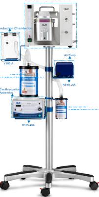 China Portable Anesthesia Machines, Movable Small Animal Anesthesia Machine-Isoflurane,Easy Fil for sale