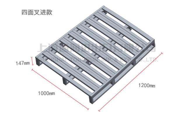 Quality Torin DZ454 Metal Tray Steel Four-way Fork metal Pallet wire Mesh Pallet for sale