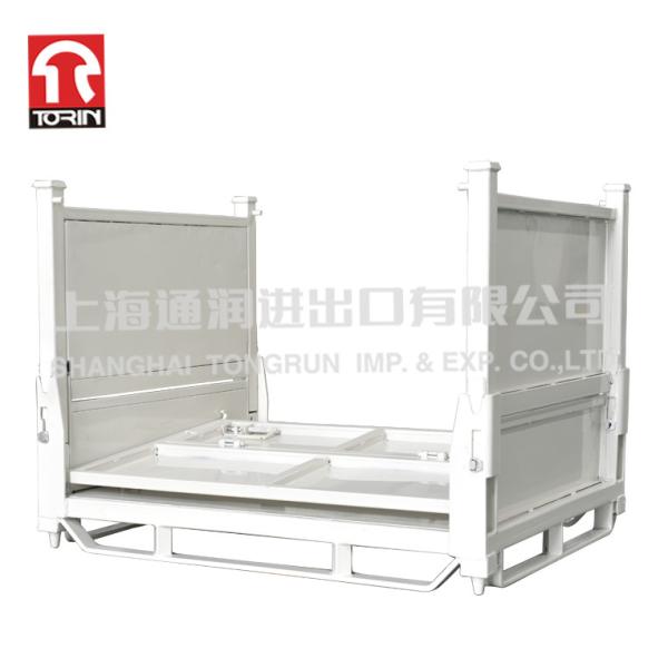 Quality Torin LK20 Folding Half Door Metal Cage Wire Mesh Container Metal Pallet for sale