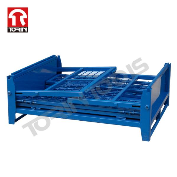Quality Torin SWK8009 Folding Logistics Sorting Cage Wire Mesh Container Metal Pallet for sale