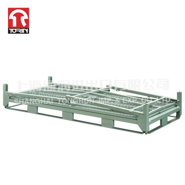 Quality Torin LK50 Folding Storage Stacking Cage Wire Mesh Pallet Container Metal Pallet for sale