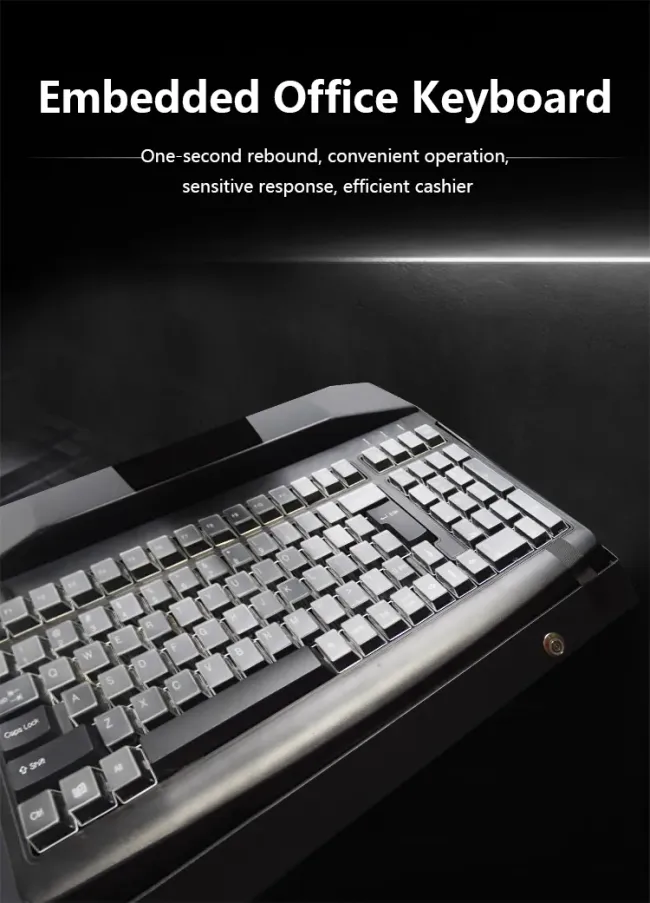 OEM 14 Inch Win 10/11/Linux/Android All-in-One POS System Cash Register Terminal POS Built in Keyboard All in One POS Machine