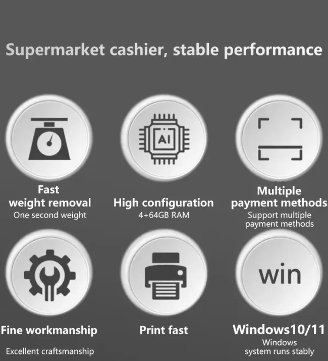 Wholesale 15.6inch Win10/11 Linux Android Dual Screen POS System All in One POS Machine Retail POS Cash Register for Restaurants