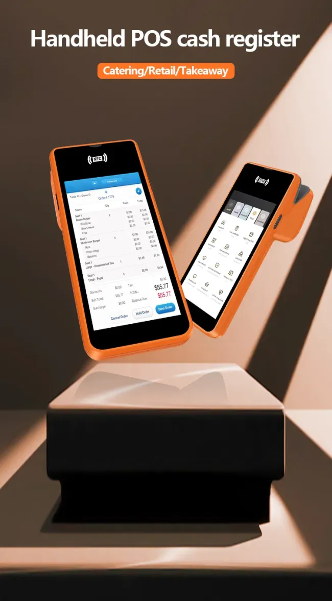 Factory Price 5.5 Inch Android 11 Mini POS Terminal DDR4 System 4G NFC Handheld POS for Mobile Payment Android Cash Register
