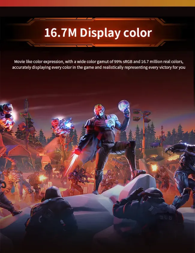 27&quot; FHD Qhd 1K 1080P 2K 60Hz 75Hz 100Hz Curved Gaming Monitor Home Office Screen LCD IPS Panel LED RGB Display Desktop PC Computer Monitors Height Adjustable
