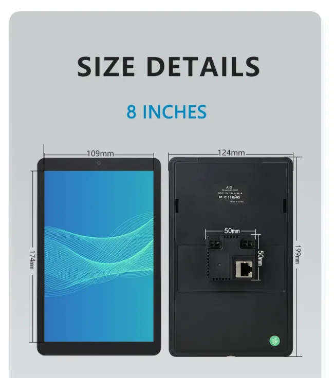 Newest Design Wall Mount 8/10/15.6 Inch Smart Home Tablet PC Android 13 Rk3566 Poe Touch Screen Tablet Smart Home Control Tablet