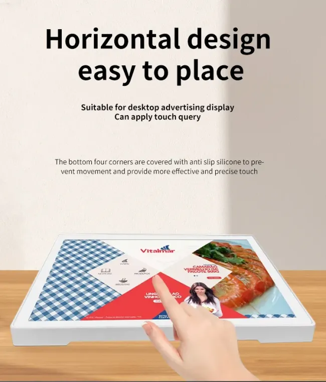 2025 Newest 8 10 Inch Android 14 Desktop Type Digital Signage Tablet PC Horizontal Design Tablet PC Touch Screen Pad Tablet
