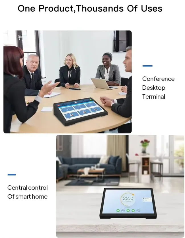 2025 Newest 8 10 Inch Android 14 Desktop Type Digital Signage Tablet PC Horizontal Design Tablet PC Touch Screen Pad Tablet