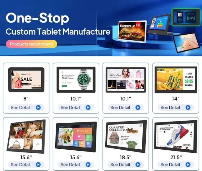 15.6 Inch Android Tablet for Business Medical Signage Touch Screen NFC Call Handgrip
