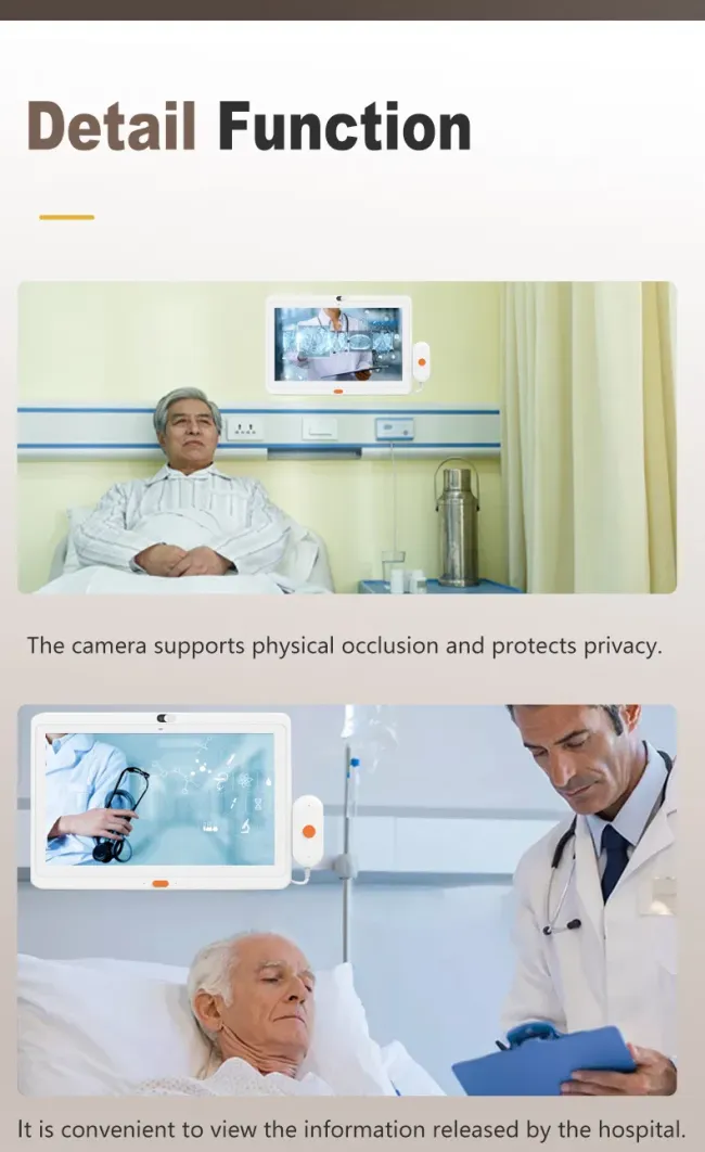 15.6 Inch Android Tablet for Business Medical Signage Touch Screen NFC Call Handgrip