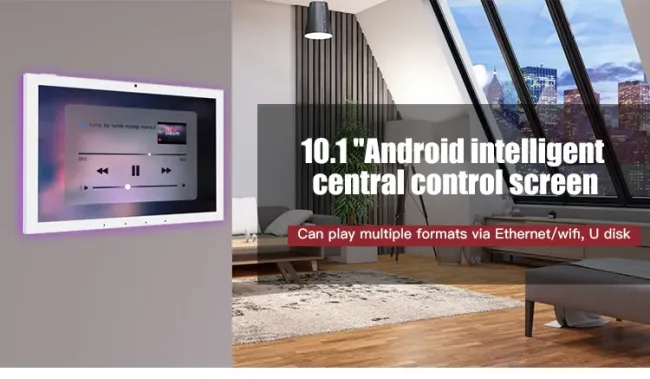 SMT101 Home Automation 10 Inch Android 13 Touchscreen Smart Home Control Display with Rk3566 Quad-Core CPU 1280*800