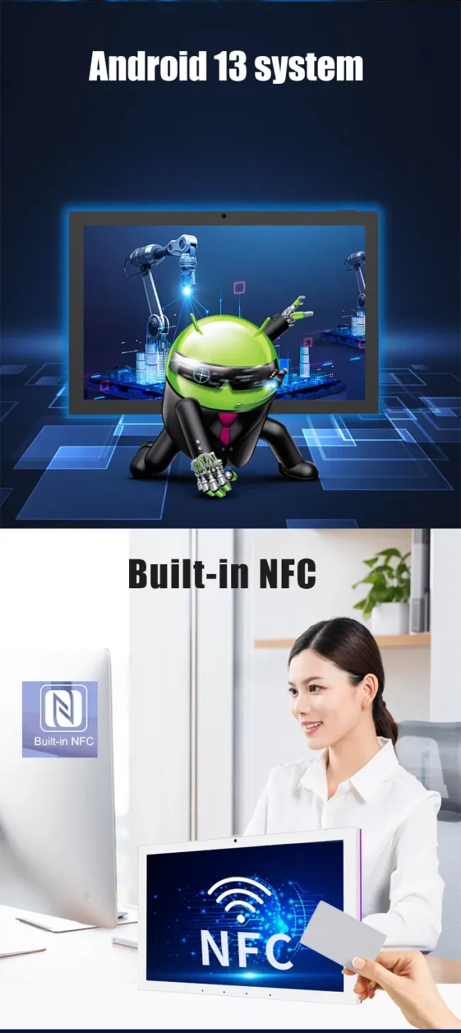 SMT101 Home Automation 10 Inch Android 13 Touchscreen Smart Home Control Display with Rk3566 Quad-Core CPU 1280*800