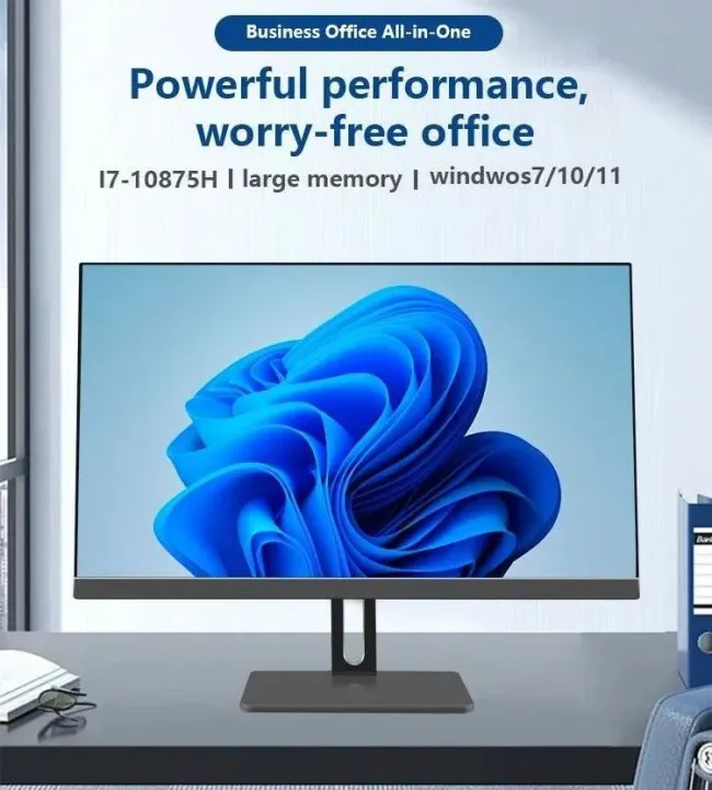 OEM 24&quot; Touchscreen I3 I5 I7 All in One Computer for Business Office 16GB RAM Win10 Win11 Indoor Outdoor Aio PC Monoblock